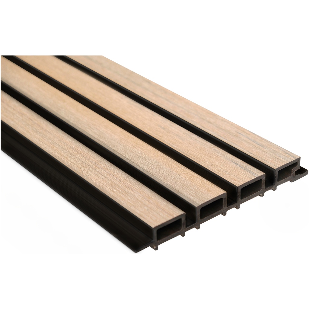 Composiet Gevelbekleding Eiken/Zwart 22,5 x 290cm | Buitenpaneel